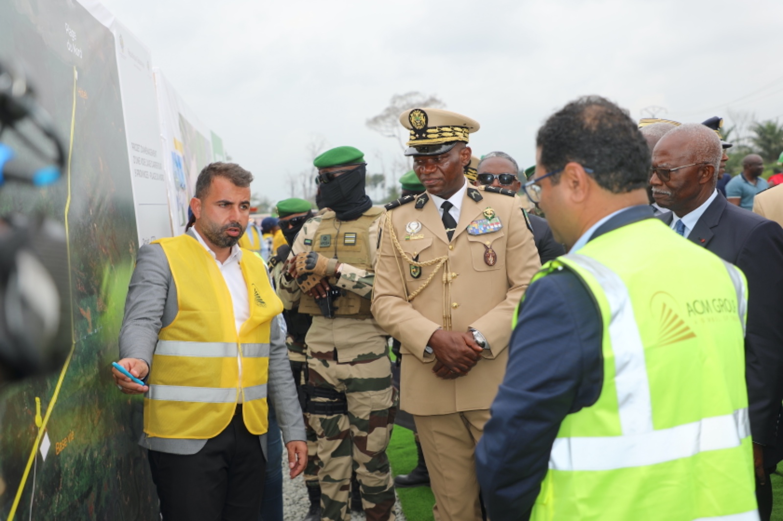 Le Président de la Transition inspecte les Travaux d'aménagement de l ...